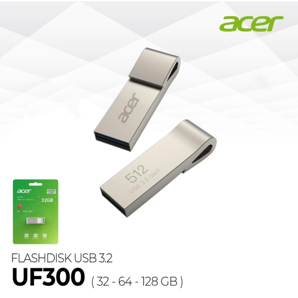 Jual FLASHDISK ACER UF300 USB 3.2 32GB | 64GB ORIGINAL | Shopee Indonesia