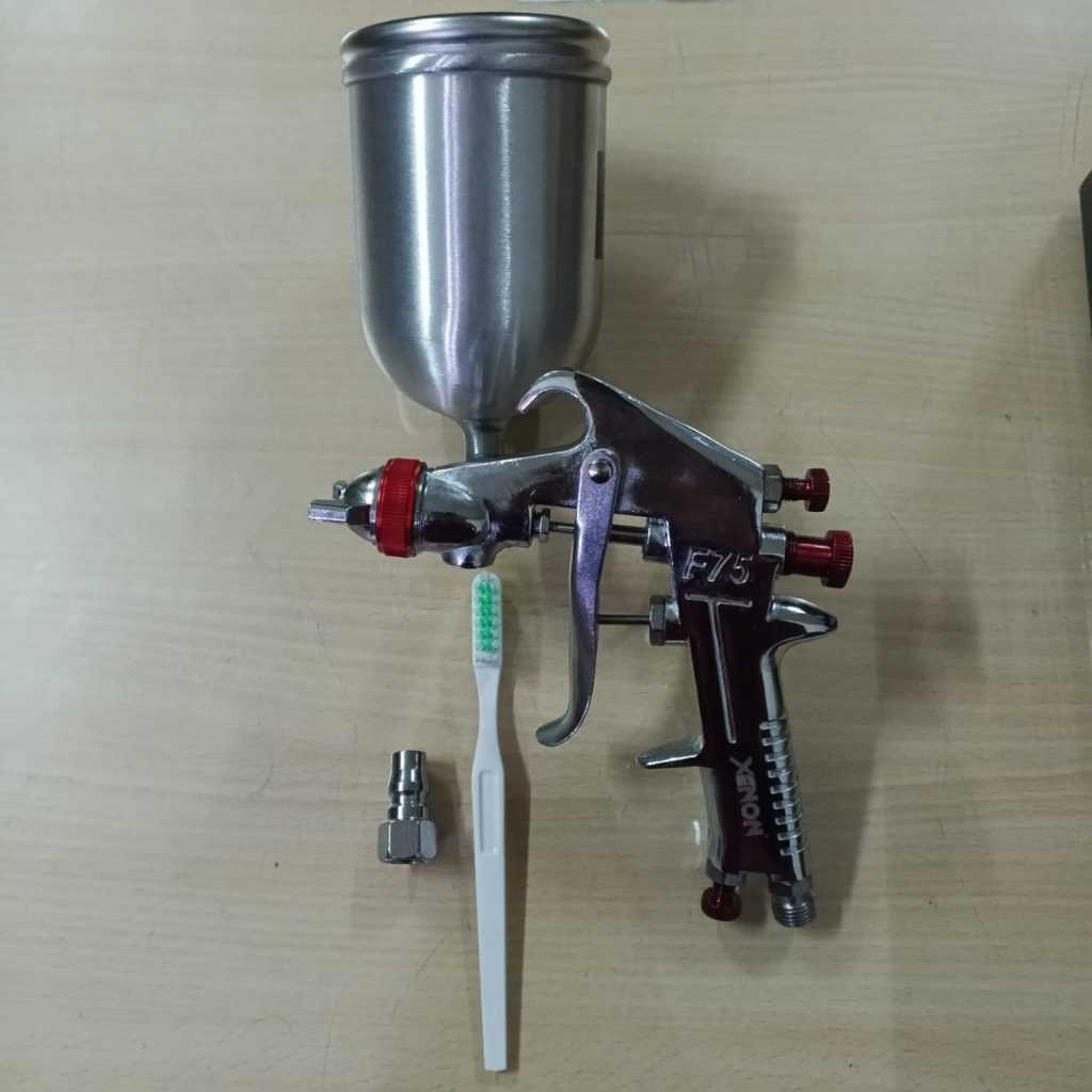Jual Spray Gun Semprotan Cat Tabung Atas 400ml 400 ml - XENON F75G F75 ...