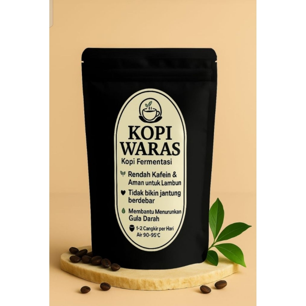 Jual KOPI SEHAT WARAS FERMENTASI PLUS PROBIOTIK ORIGINAL 100% Kopi Gula ...