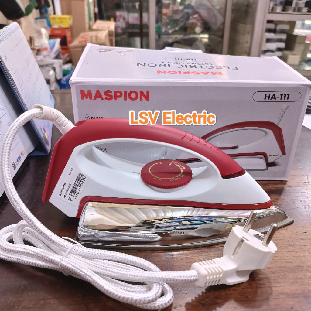 Jual Setrika Listrik (Electric Iron) Maspion tipe HA-111 ORIGINAL 100% ...