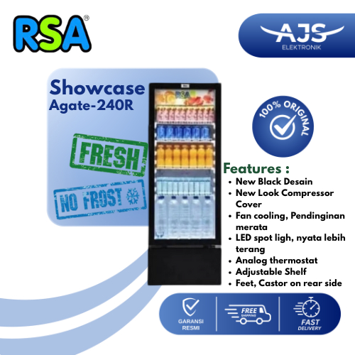 Jual RSA Showcase Display Cooler AGATE-240 GARANSI RESMI | Shopee Indonesia