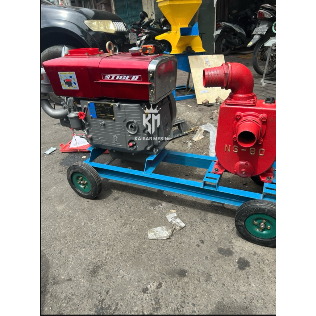 Jual MESIN AIR NS 80 POMPA AIR COMPLETE MESIN DIESEL 16PK S1110 ...