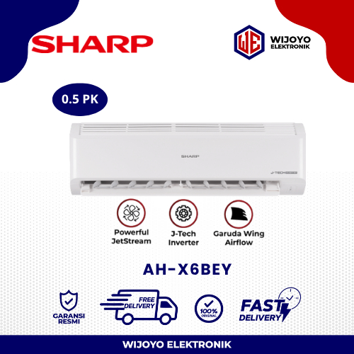 Jual (KHUSUS LUAR KOTA) AC SHARP AU/AH X6BEY 1/2 PK INVERTER - UNIT ...