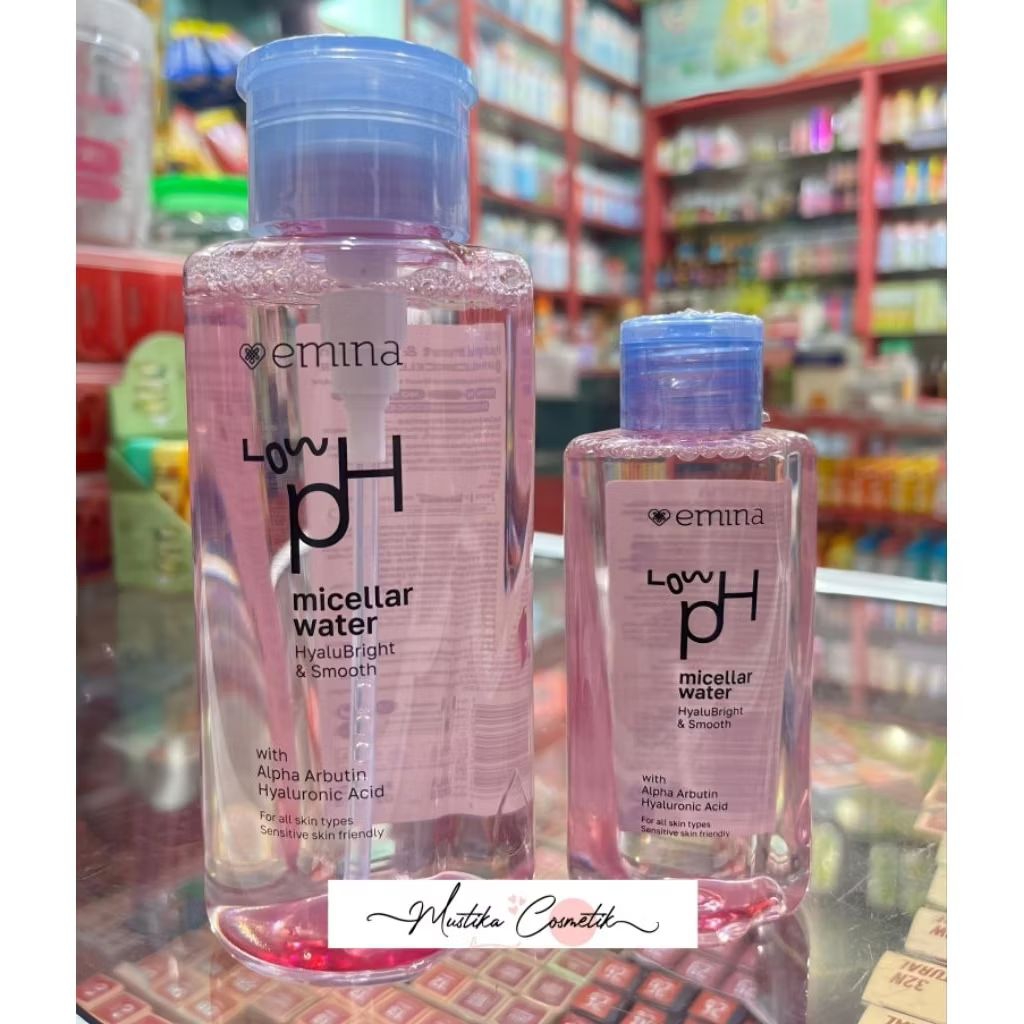 Jual EMINA Low pH Micellar Water HyaluBright & Smooth 125ml // 300ml ...