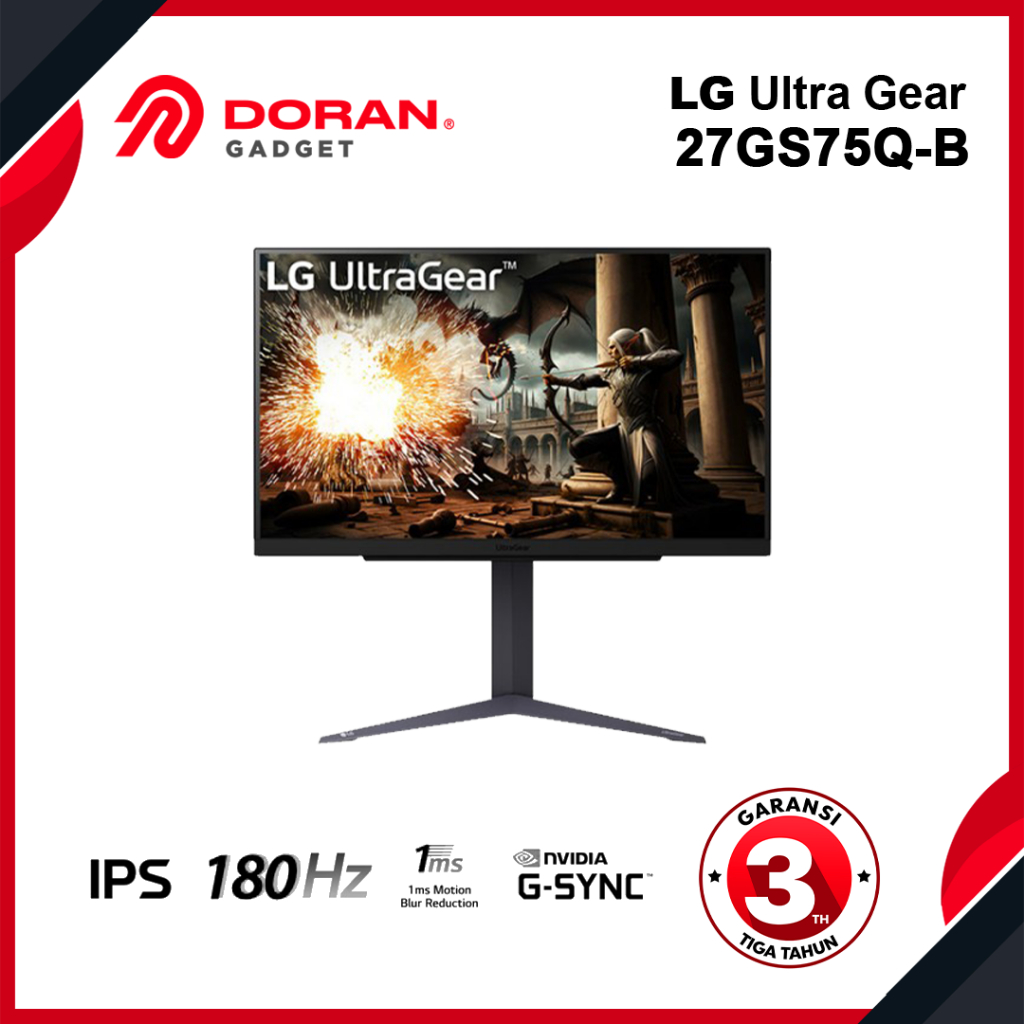 Jual LG Monitor UltraGear 27GS75Q-B 27 inch QHD IPS Gaming Monitor ...