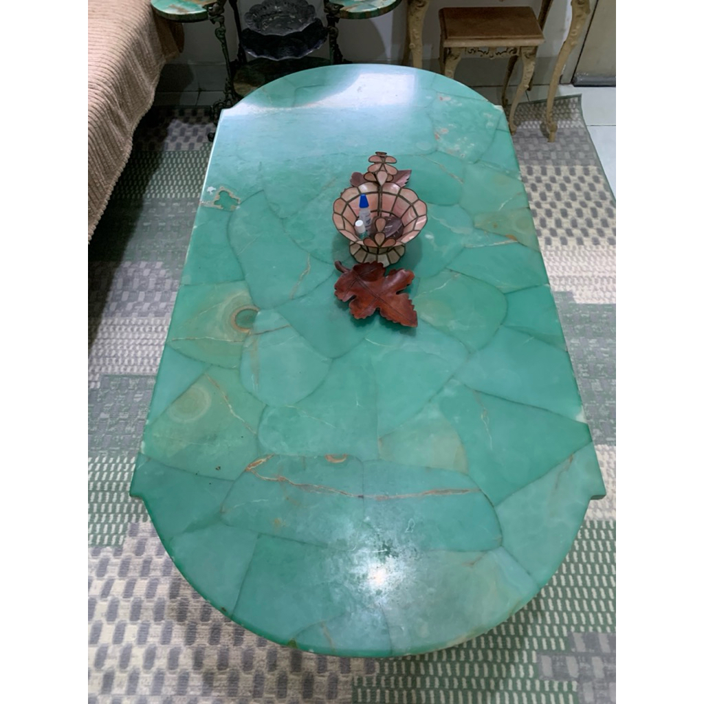 Jual Meja Onyx marmer besi cor / besi babet | Shopee Indonesia