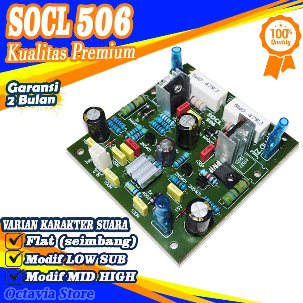 Jual Kit Power Amplifier SOCL 506 Premium LOW SUB - MID HIGH - FLAT ...