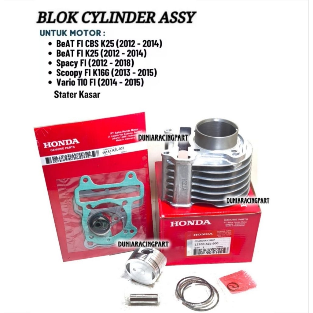 Jual Blok Seher Set Komplit Piston Starter Kasar Beat fi Scoopy fi Vario 110 fi Spacy fi KODE ...