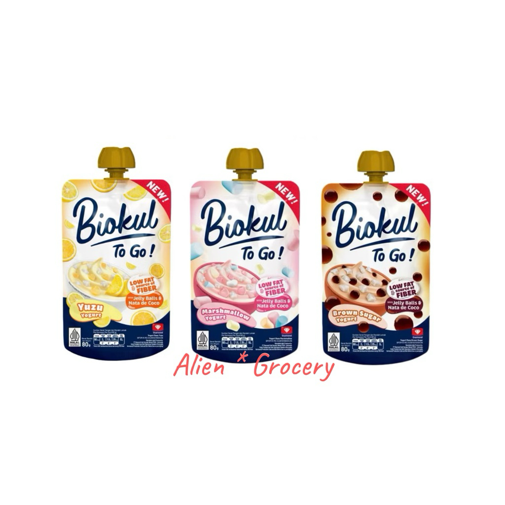 Jual BIOKUL Yogurt To Go 80gr Marshmallow Brown Sugar Orange Yuzu ...