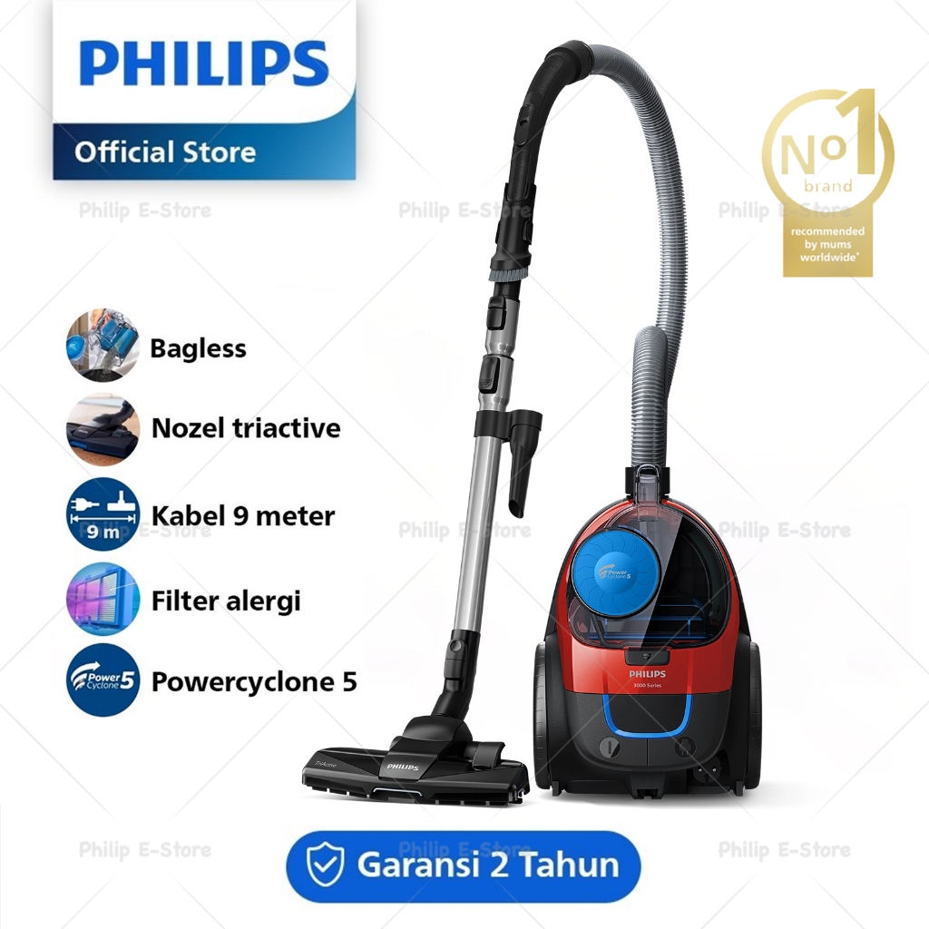 Jual Philips Bagless vacuum cleaner FC9330,Powercyclone 5, nozel ...