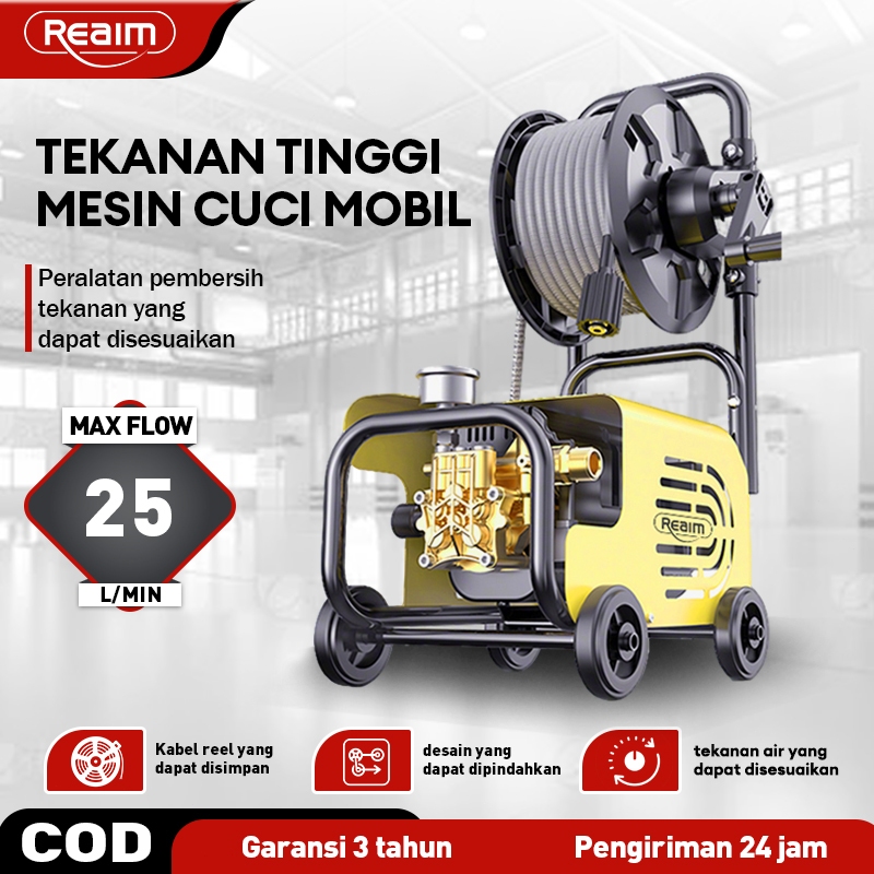 Jual Reaim jet cleaner mesin semprotan kencang 800W700barcuci mobil ...