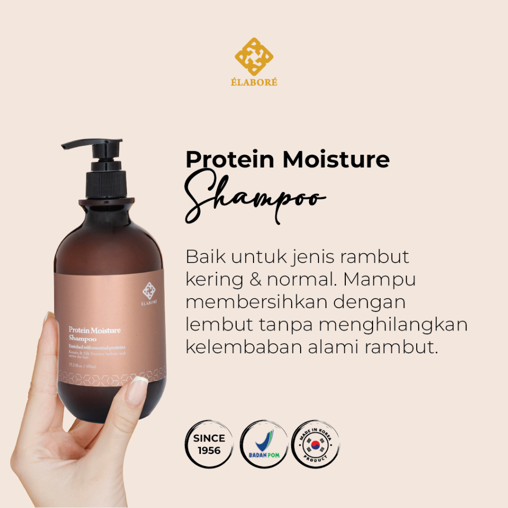 Jual Elabore Protein Moisture Shampoo - Shampoo Rambut Kering / Rusak ...