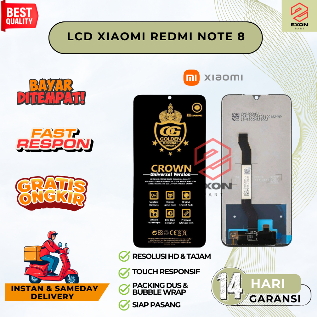 Jual LCD XIAOMI REDMI NOTE 8 TOUCHSCREEN FULLSET COMPLETE | Shopee ...