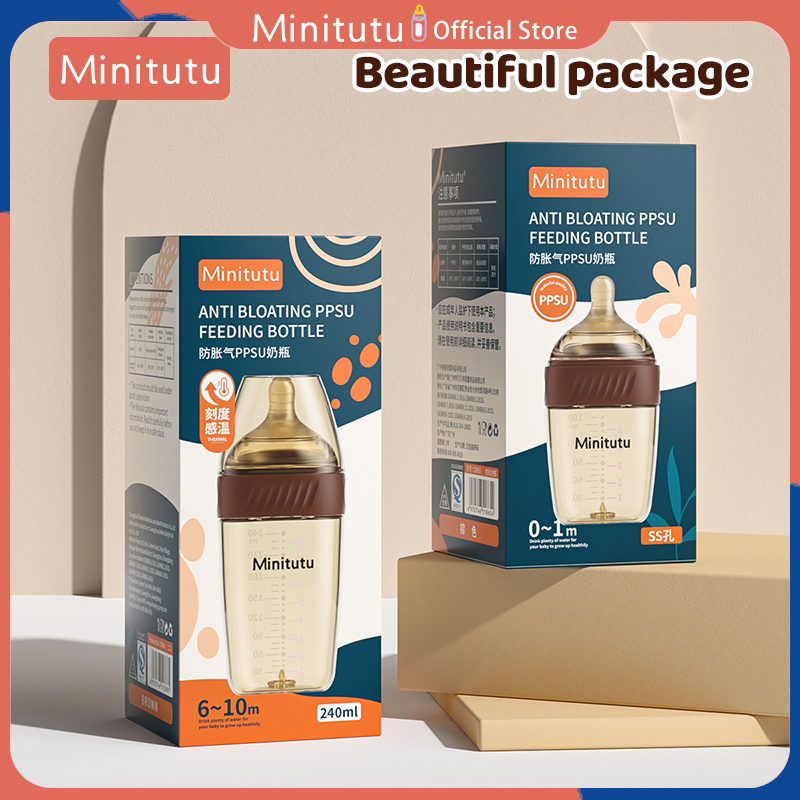 Jual Mintutu Botol Susu Premium untuk Newborn botol susu premium botol susu ppsu Bahan PPSU ...
