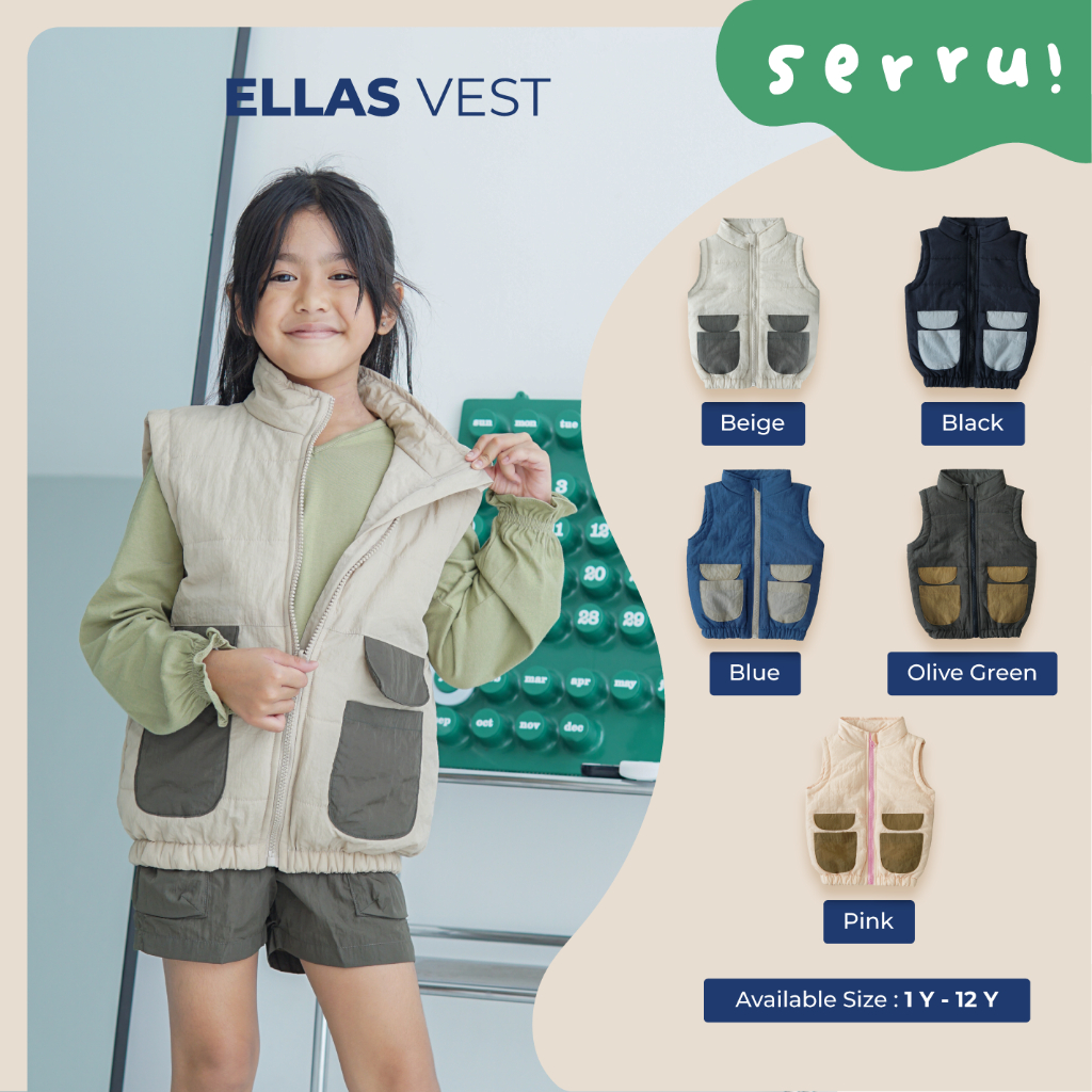 Jual Vest Anak Laki-laki dan Perempuan Quilted Puff Rompi Ringan ...