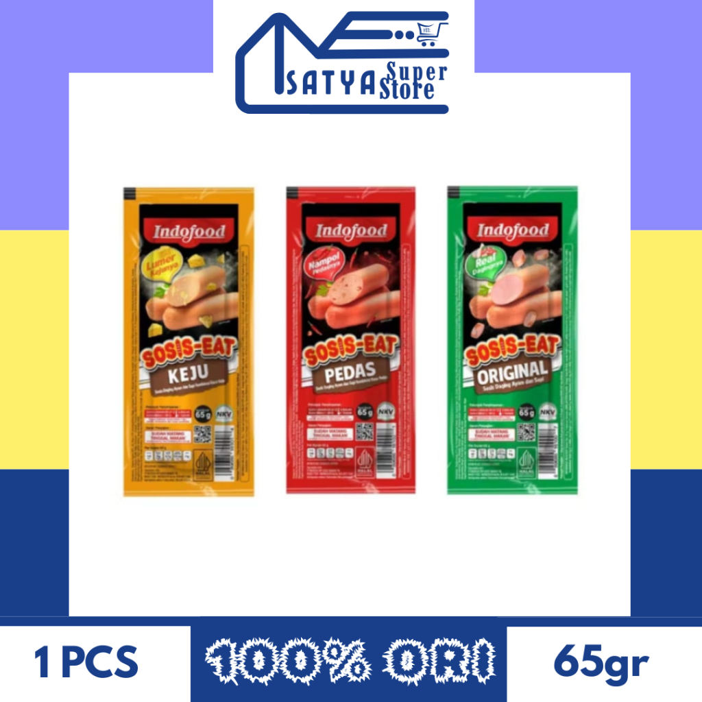Jual INDOFOOD SOSIS EAT / SOSIS DAGING AYAM DAN SAPI / SOSIS SIAP MAKAN ...