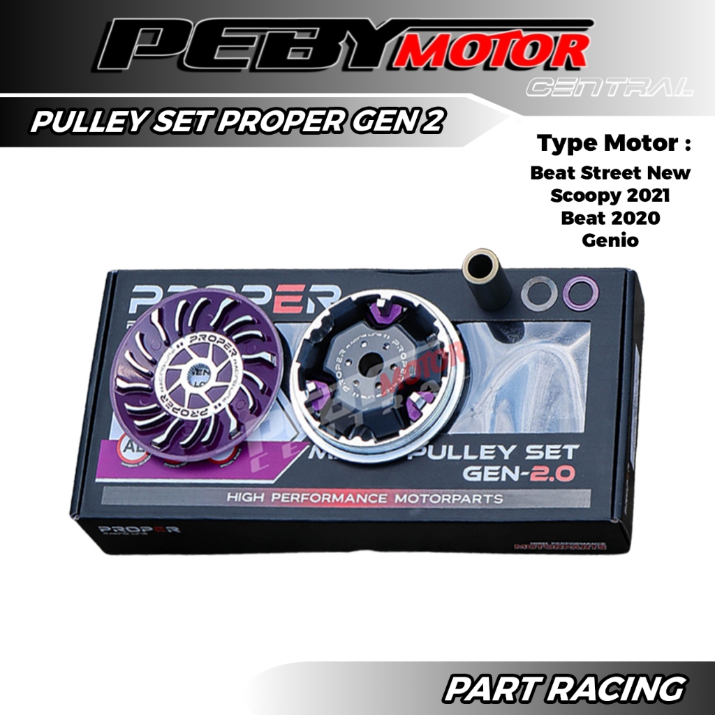 Jual PULLEY SET PROPER Gen 2 Beat Deluxe Scoopy K2F Beat Street New ...