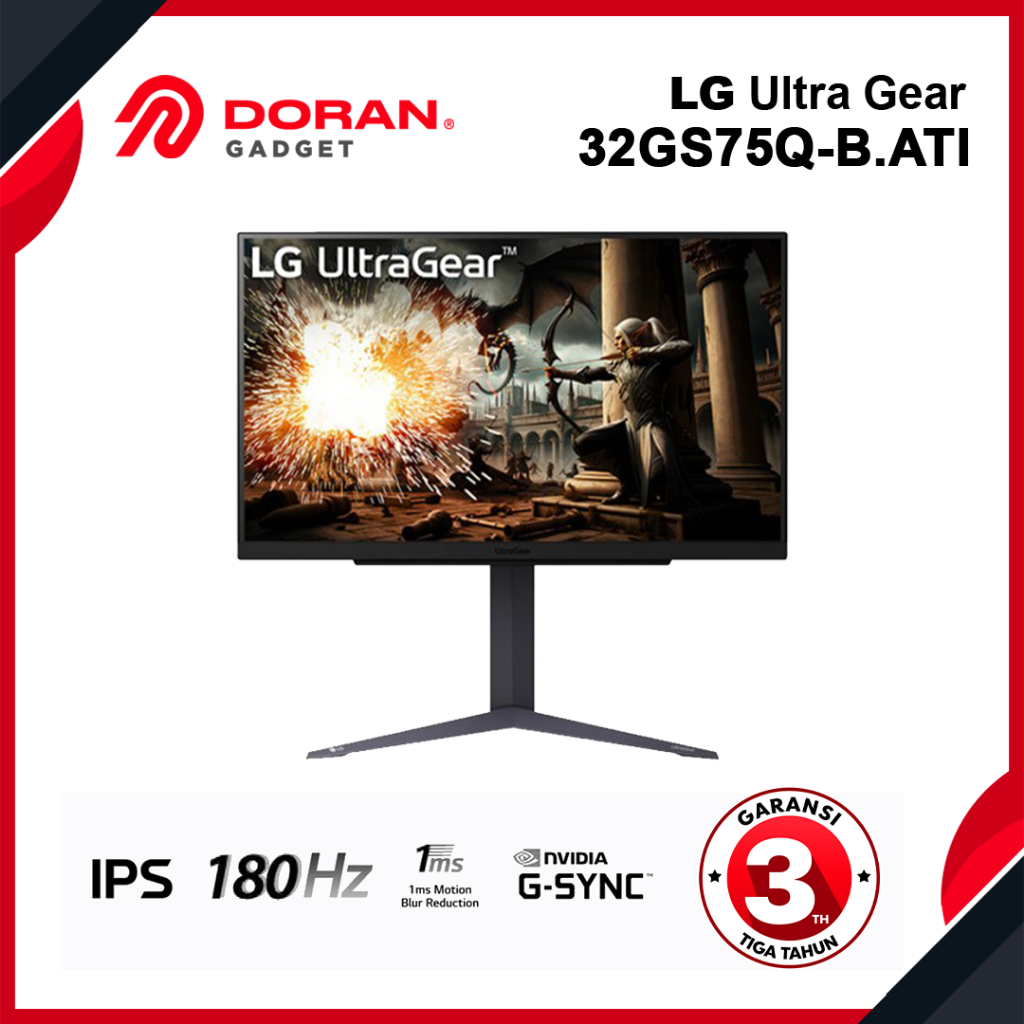 Jual LG Monitor 32GS75Q-B 32" QHD IPS 180Hz HDR400 Gaming - Garansi ...