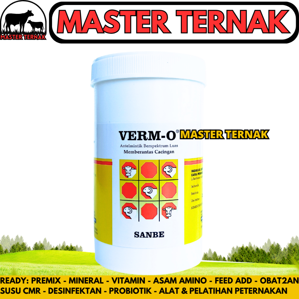 Jual VERM O 12 BOLUS (1 TOPLES KECIL) SANBE - Obat Cacing Ampuh untuk ...