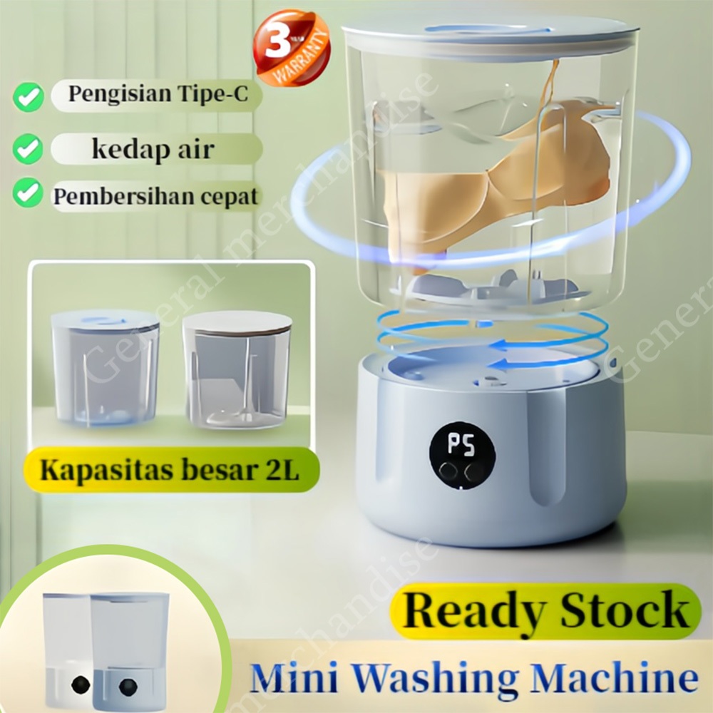 Jual 2025 Small Washing Machine Wireless Portable Rechargeable Laundry ...