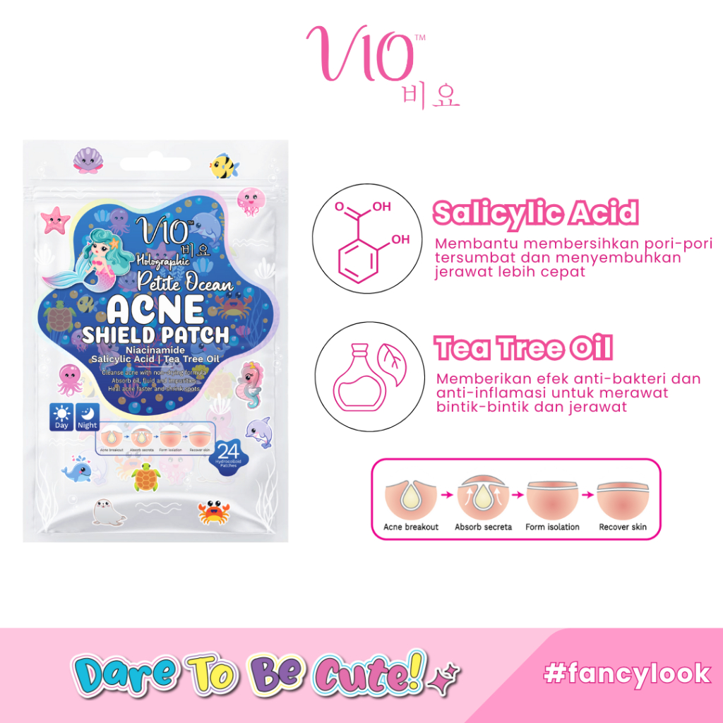 Jual [50% OFF]Vio Acne Shield Patch Petite Ocean -24 Patch - patch ...