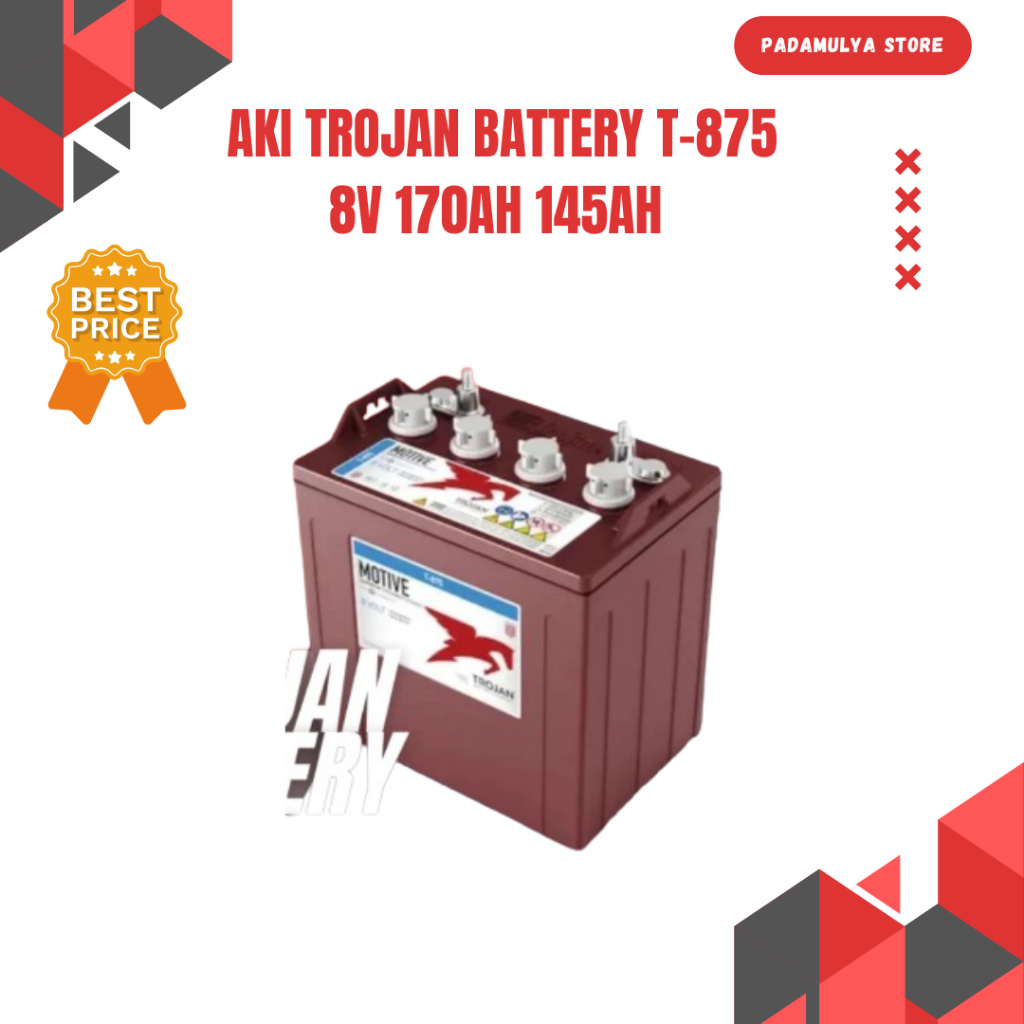 Jual Aki Trojan Battery T-875 8V 170Ah 145Ah Forklift Golfcar Mobil ...