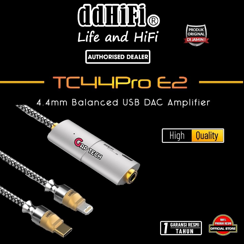 Jual DD DDHIFI TC44Pro E2 / TC 44Pro E2 / TC 44 Pro E2 4.4mm Balanced USB DAC Amplifier / DAC ...
