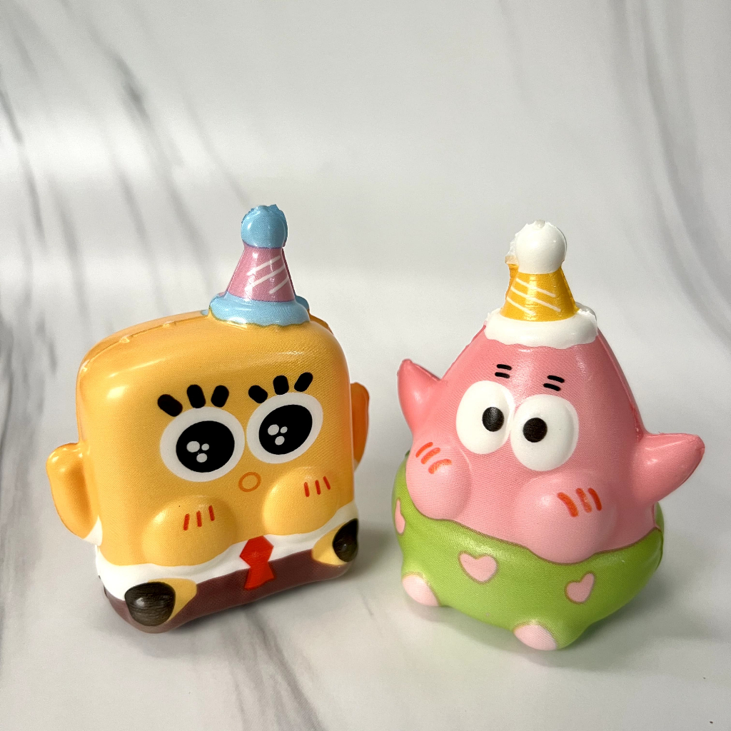 Jual Squishy Antistress Bentuk Spongebob Patrick Squishy Pencet Ukuran ...