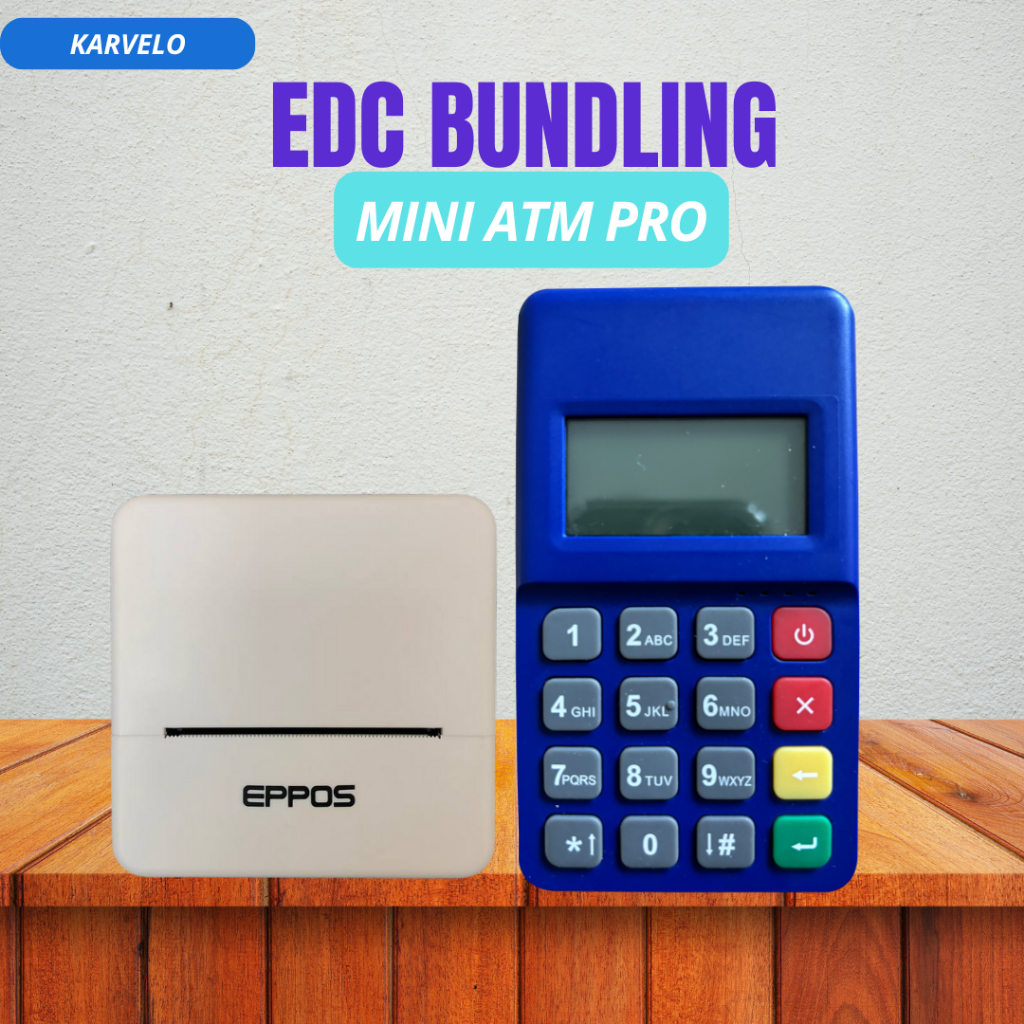 Jual EDC Mini ATM Pro Karvelo fungsi Tarik Tunai Transfer Uang dengan ...