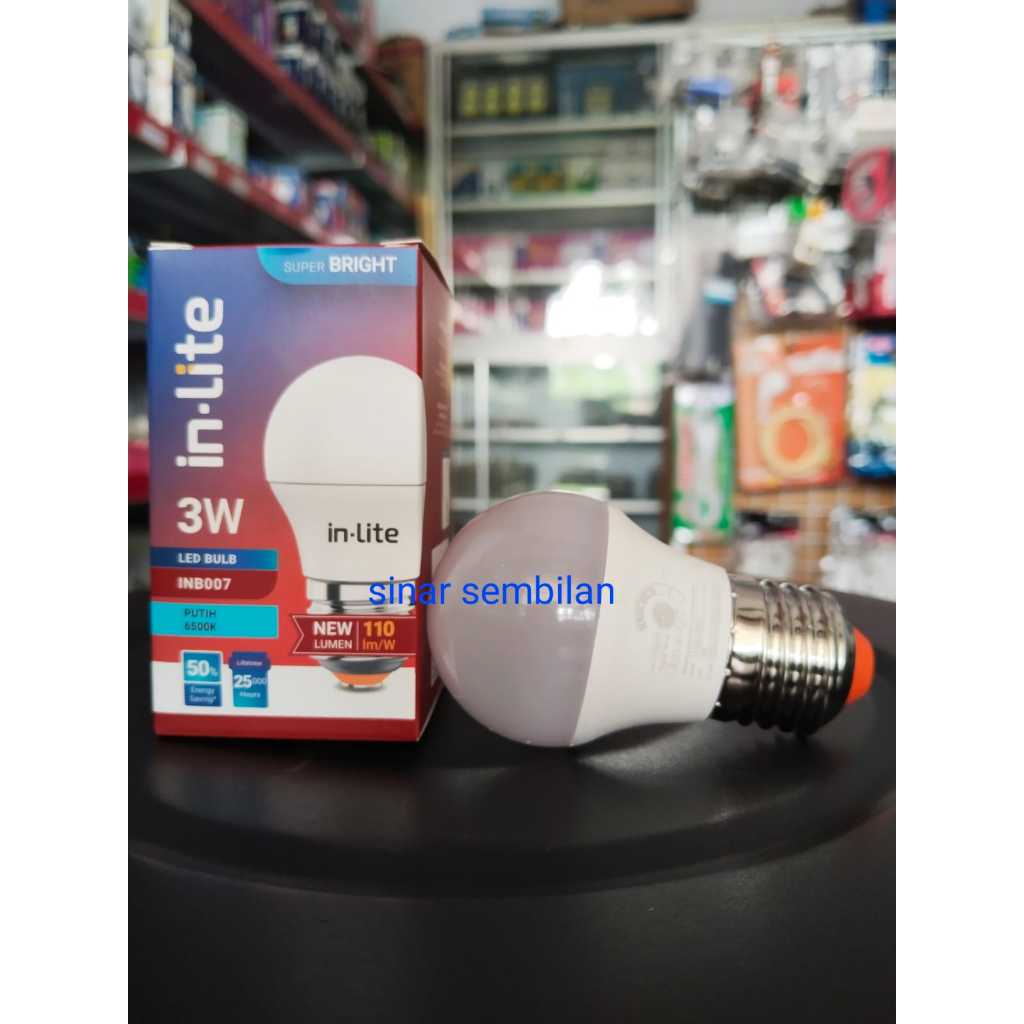 Jual inlite lampu bohlam led 3watt putih | Shopee Indonesia