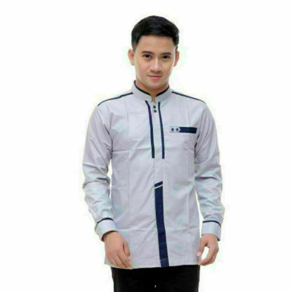 Jual Pusat grosir baju Koko muslim pria remaja dewasa lengan panjang az zahir gus azmi original ...