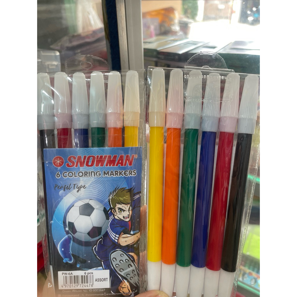 Jual Snowman marker isi 6 warna | Shopee Indonesia
