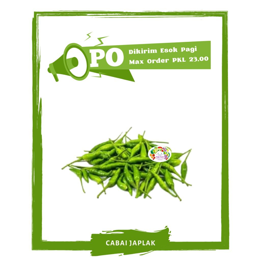 Jual Cabai / Cabe Hijau Japlak / Sayur Sayuran Segar PO Mallahrizwa ...