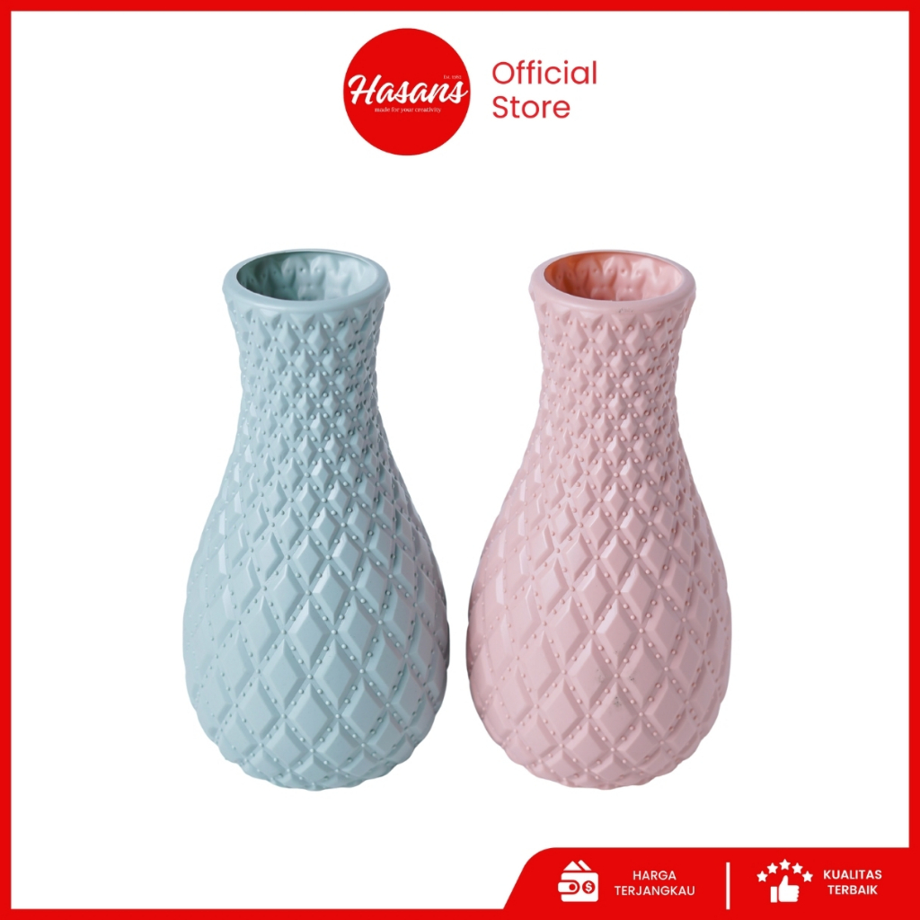 Jual Vas Bunga Minimalis / Vas Aesthetic Nordik / Vas Bunga Plastik ...