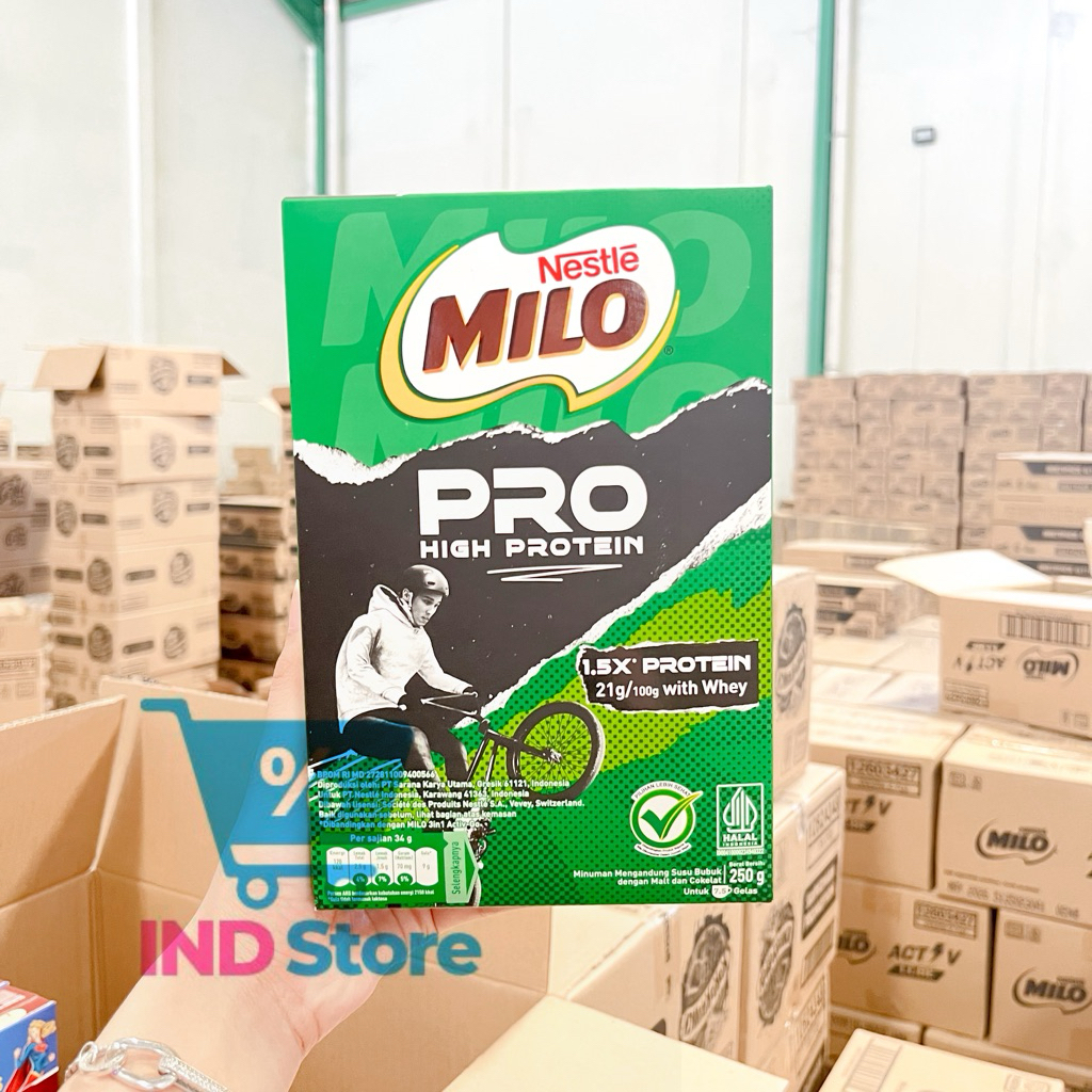 Jual MILO PRO HIGH PROTEIN 250gram | Shopee Indonesia