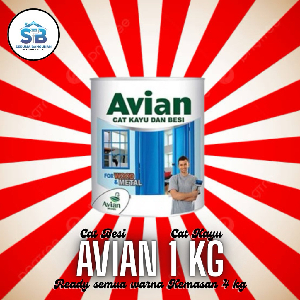 Jual Cat Avian Synthetic Cat Besi Cat Minyak & Kayu Kemasan 1 KG High ...