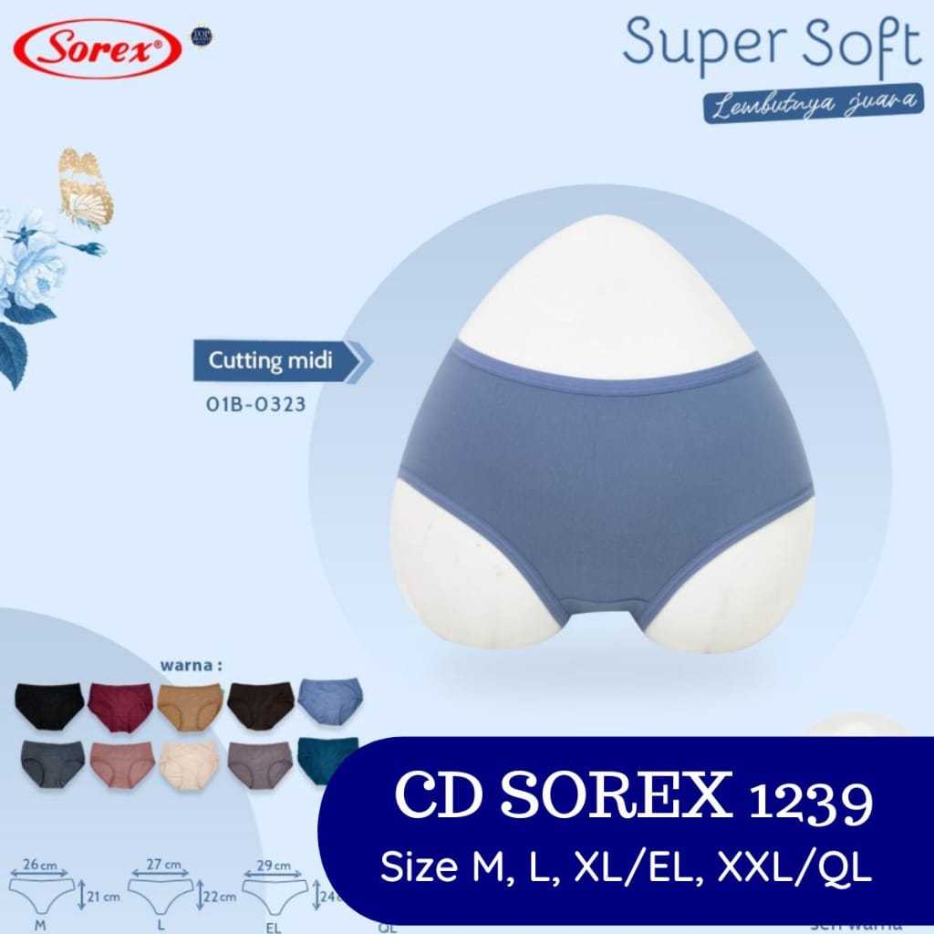 Jual ISI 6 PCS GROSIR SETENGAH LUSIN CD Sorex celana dalam Wanita 1239 supersoft | Shopee Indonesia