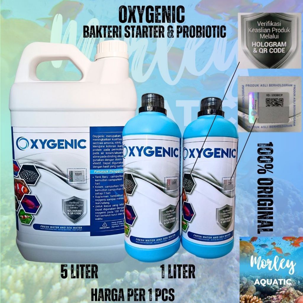 Jual OXYGENIC BAKTERI STARTER & PROBIOTIC 1L / 5L 100% ORIGINAL ...