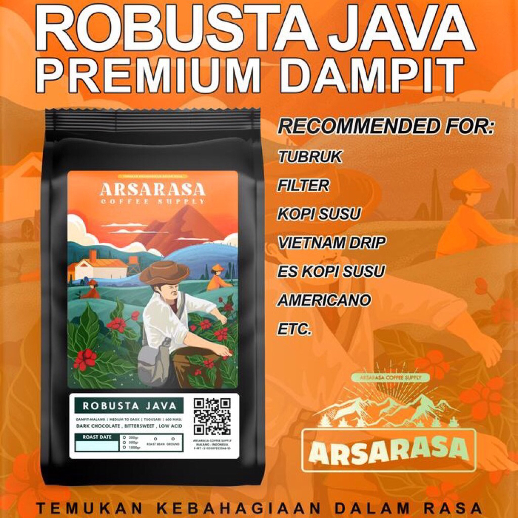 Jual KOPI BUBUK ROBUSTA DAMPIT MALANG | BIJI ROBUSTA JAVA ARSARASA ...