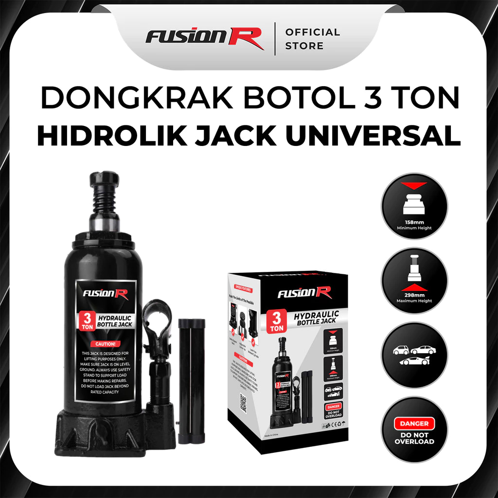 Jual Fusion R Dongkrak Mobil 3 Ton Hidrolik Jack / Fusion R Dongkrak ...