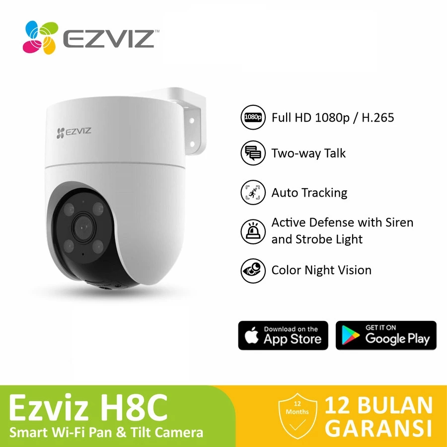 Jual Ezviz H8c 2MP Smart Home IP Camera CCTV Outdoor | Shopee Indonesia