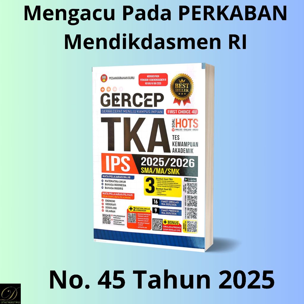 Jual Buku Gercep Tes Kemampuan Akademik/TKA IPS SMA/MA/SMK 2025/2026 ...