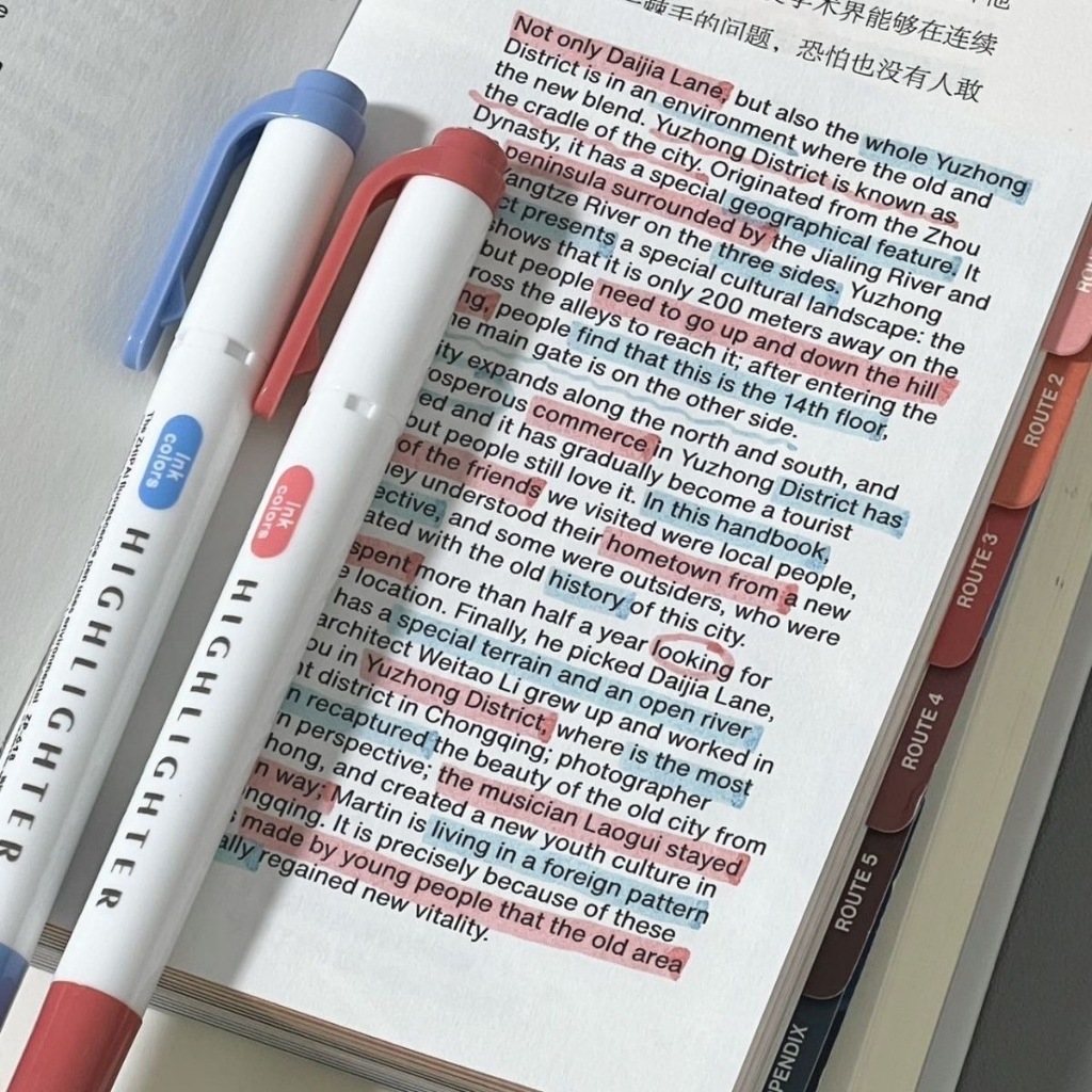 Jual Highlighter Pen Double-Sided Stabilo Warna Warni 1set Spidol Lucu ...