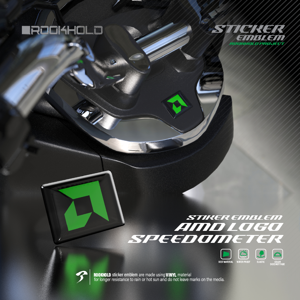 Jual Stiker Emblem Speedometer AMD Logo | Stiker Timbul AMD Logo ...
