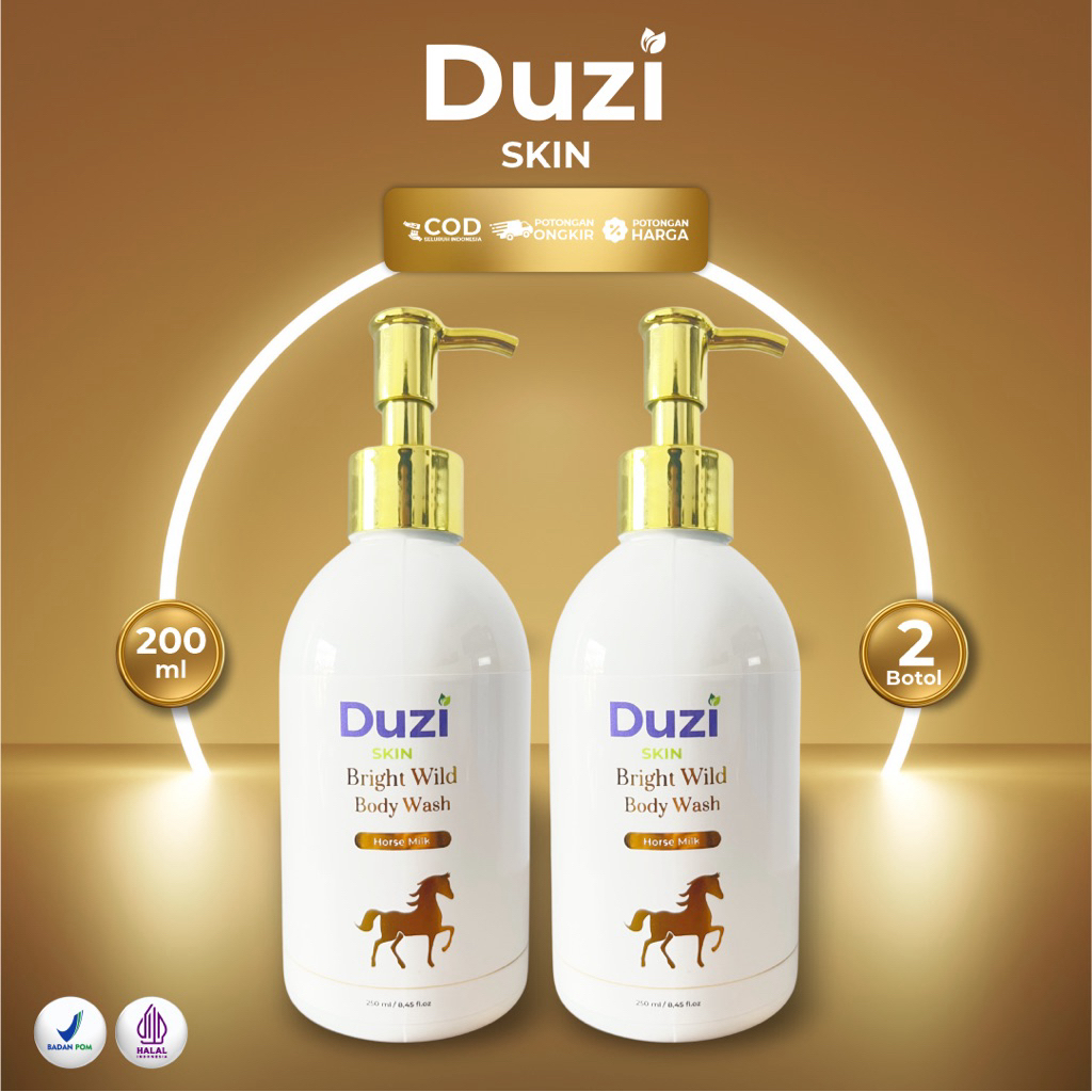 Jual Duzi Skin Bright Wild - Sabun Cair Susu Kuda 250ml Paket 2 Botol ...