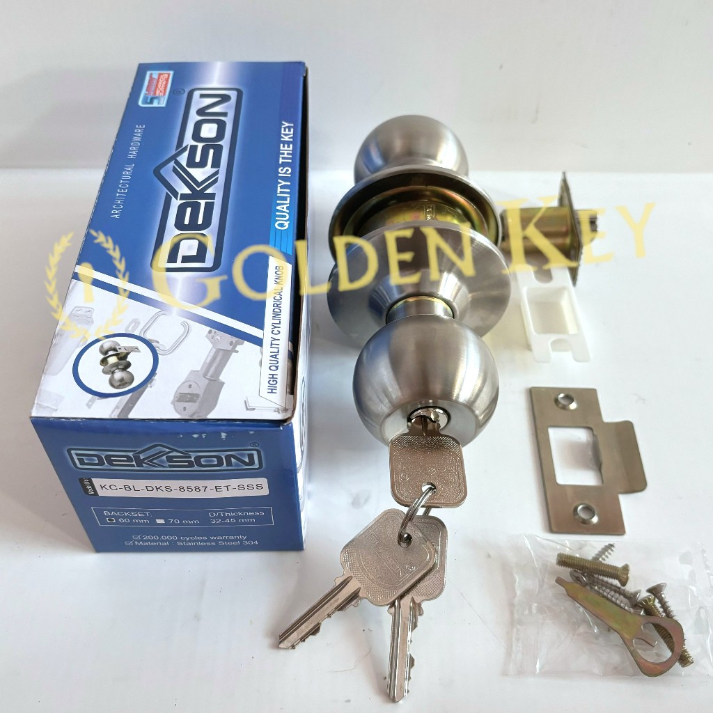 Jual Kunci Bulat Dekson Dekkson KCBL DL8587 ET SSS Handle Knob Lockset ...