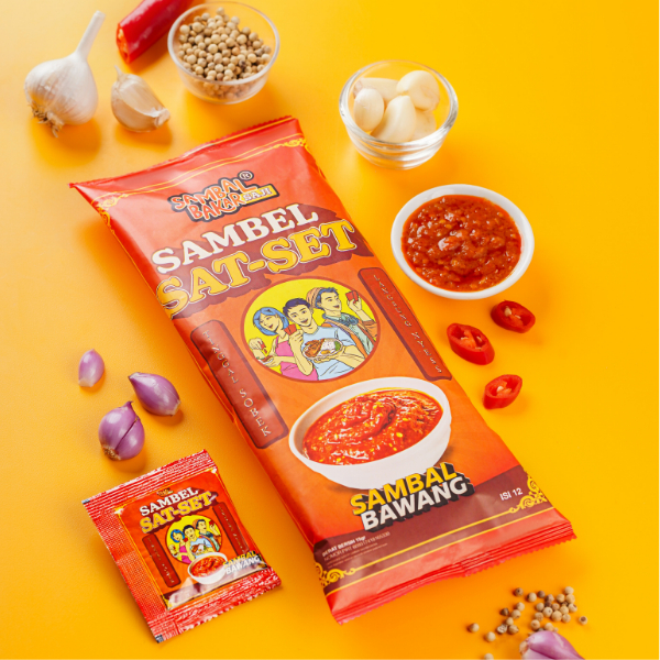 Jual [12 Sachet] Sambal Sat-Set Combo - Sambal Bawang - Sambal Pedas ...