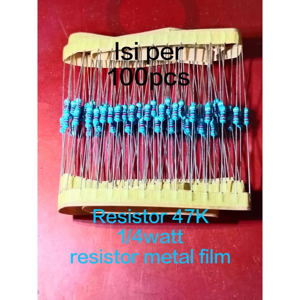 Jual Resistor 47k 1/4 watt isi per 100pcs | Shopee Indonesia
