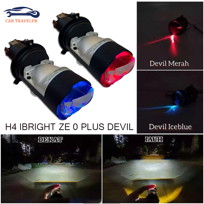 Jual Premium Lampu Utama LED H4 Original Epic Racing ZE5/ZE5 Pro Biled ...