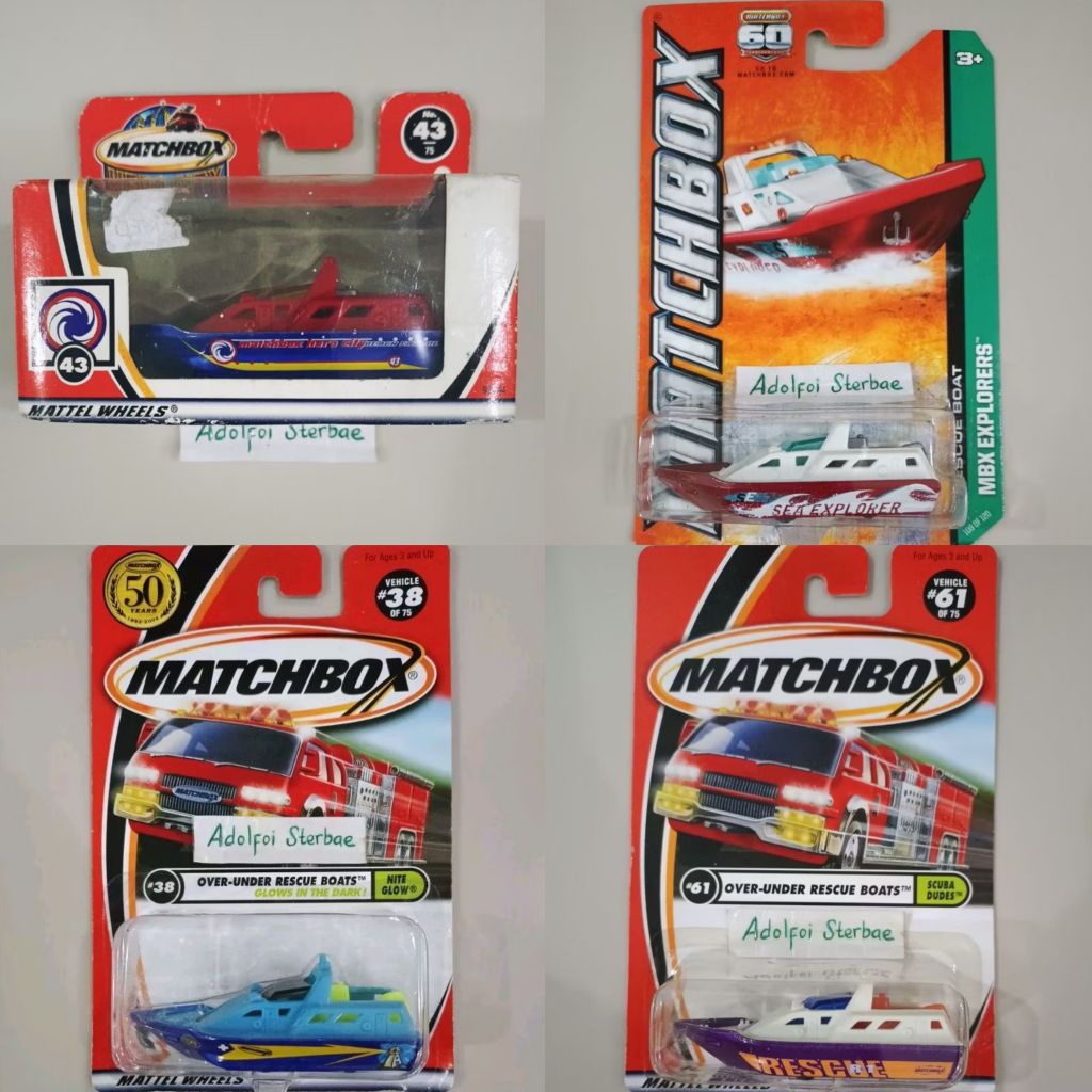 Jual matchbox sea over-under over under rescue boat boats kapal mbx ...